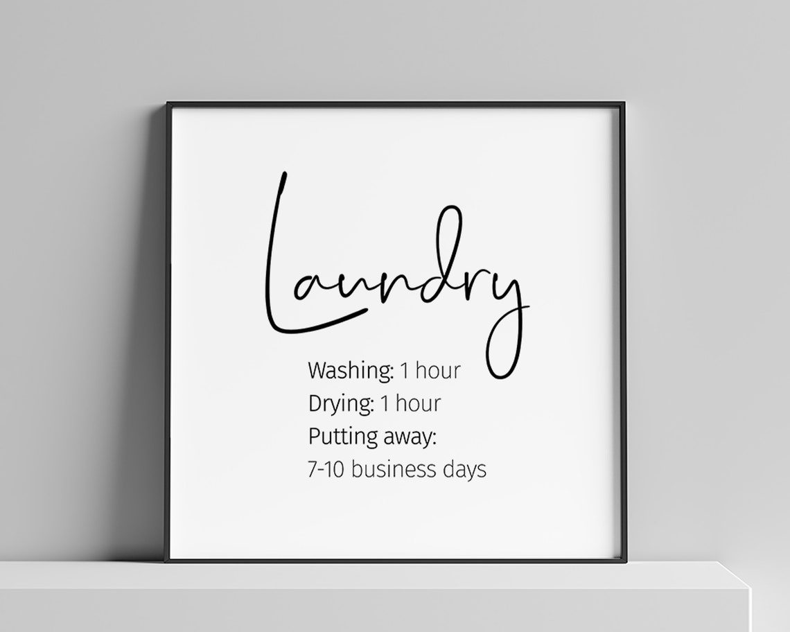 Laundry Print Laundry Room Decor Downloadable Prints Funny - Etsy