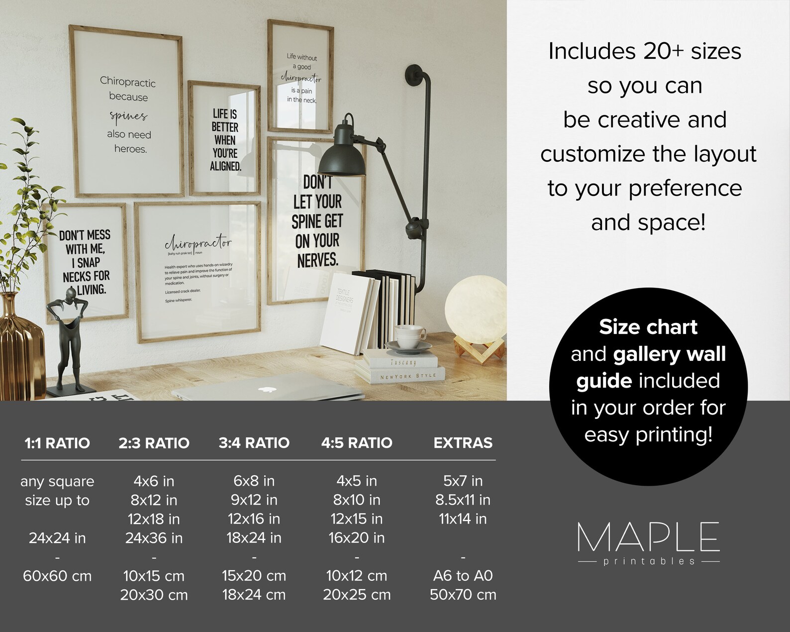 Chiropractic Posters, Office Decor for Chiropractor, Chiro Wall Art ...