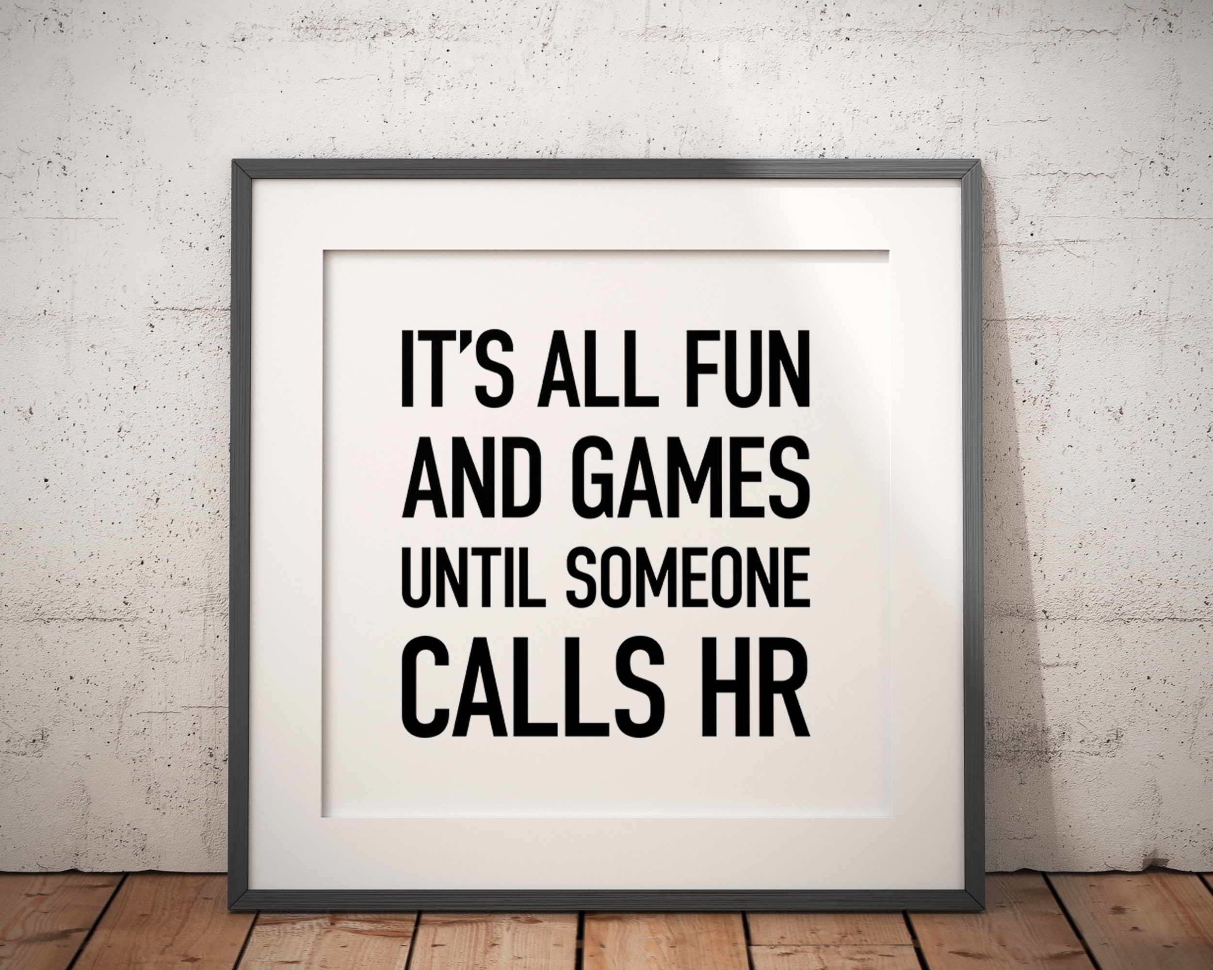 HR Office Decor HR Poster HR Wall Art Hr Director Gifts - Etsy