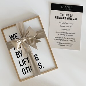 We Rise by Lifting Others Poster, Printable Office Wall Art, Leadership ...