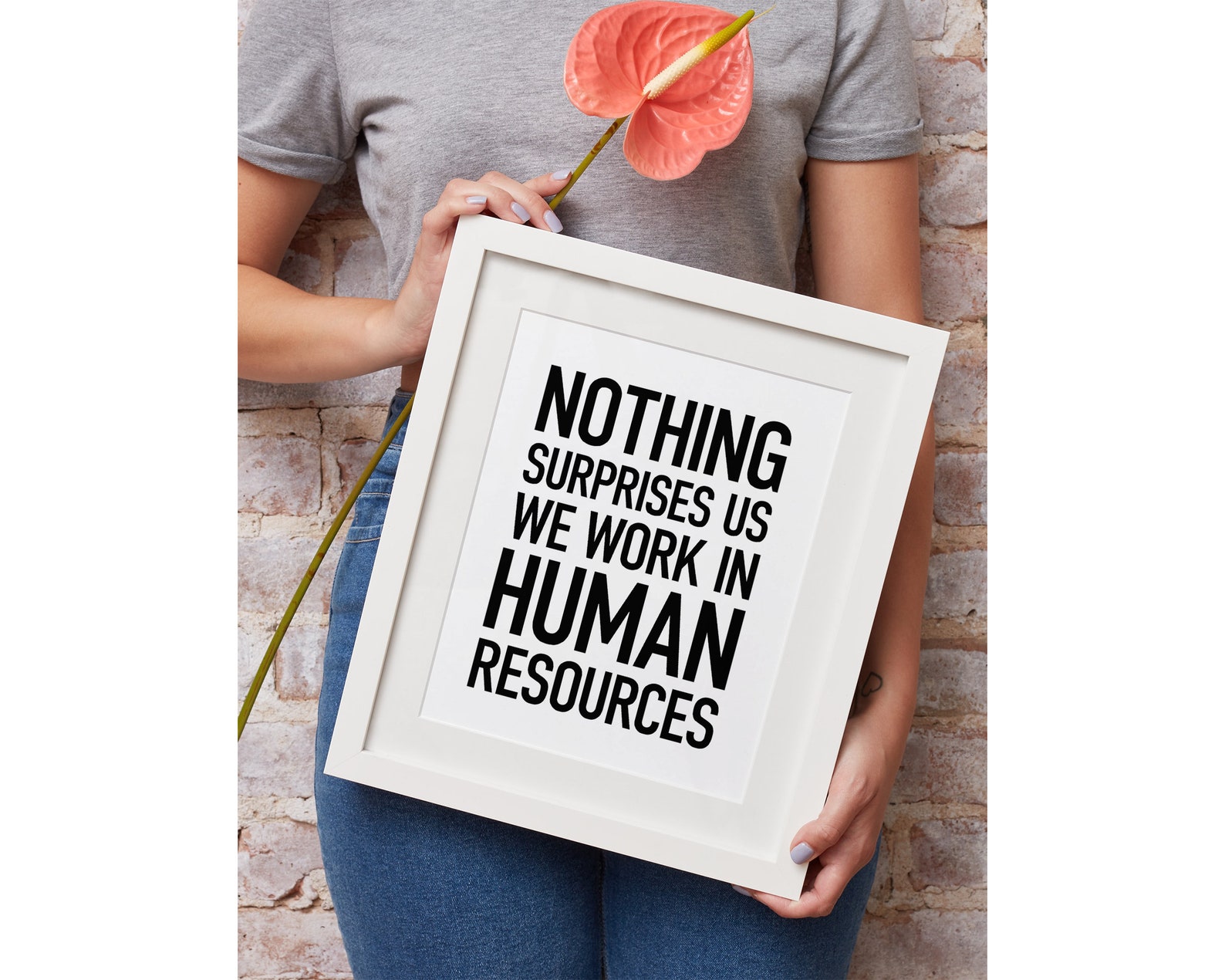 HR Office Decor Human Resources HR Humor Print Funny Team - Etsy