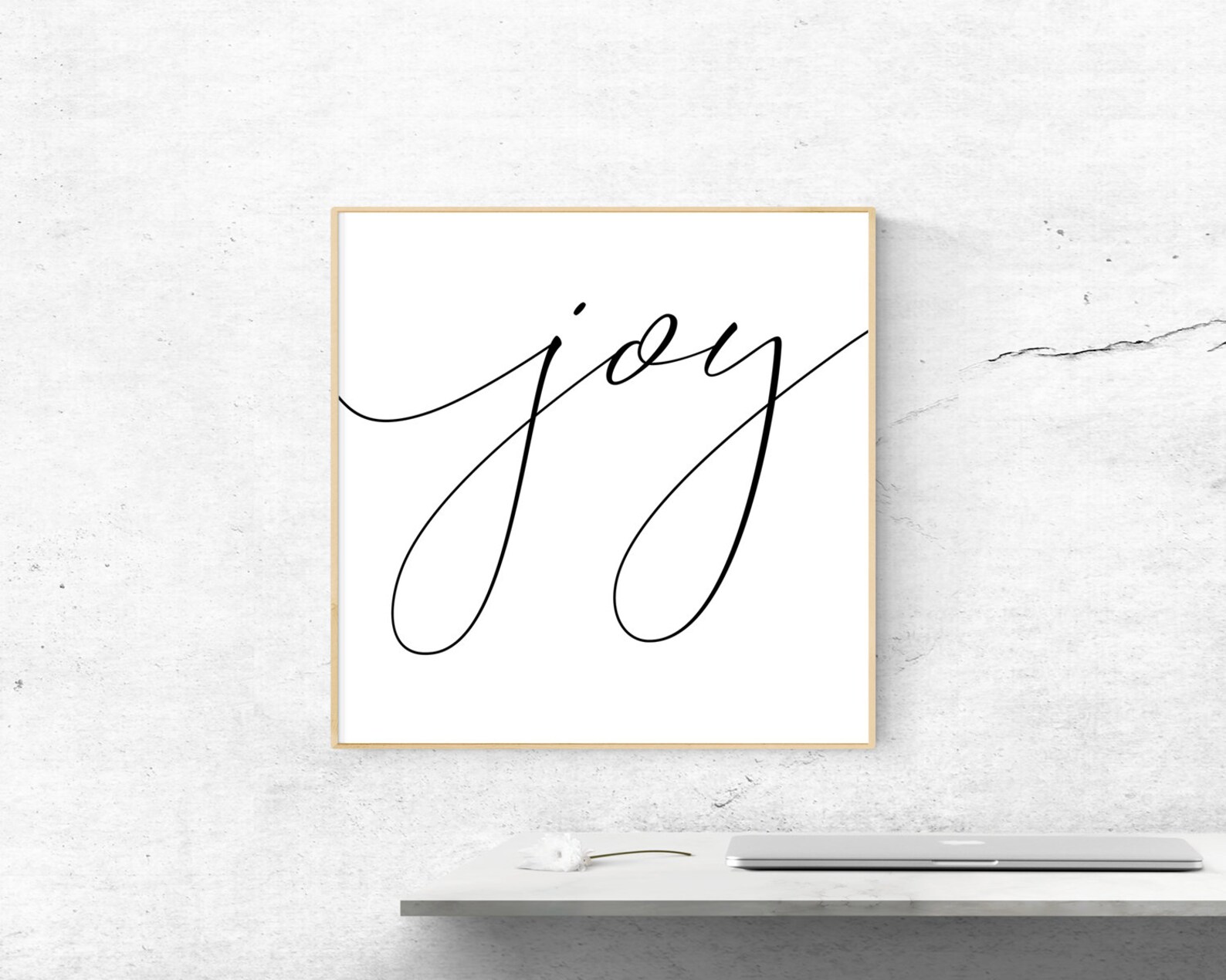 Joy Print Downloadable Prints Holiday Decor Printable Wall | Etsy