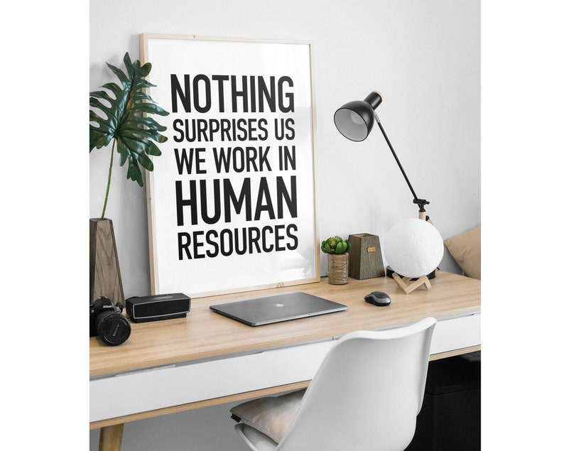 HR Office Decor Human Resources HR Humor Print Funny Team - Etsy