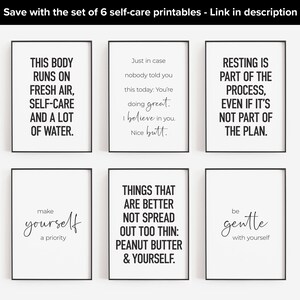 Motivational Self-care Print, Printable Funny Office Decor for Women ...