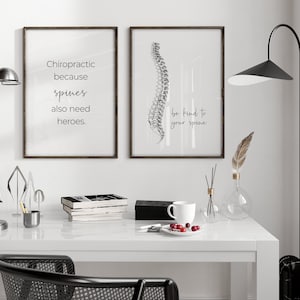 Chiropractic Art Posters, Office Decor for Chiropractor, Printable ...