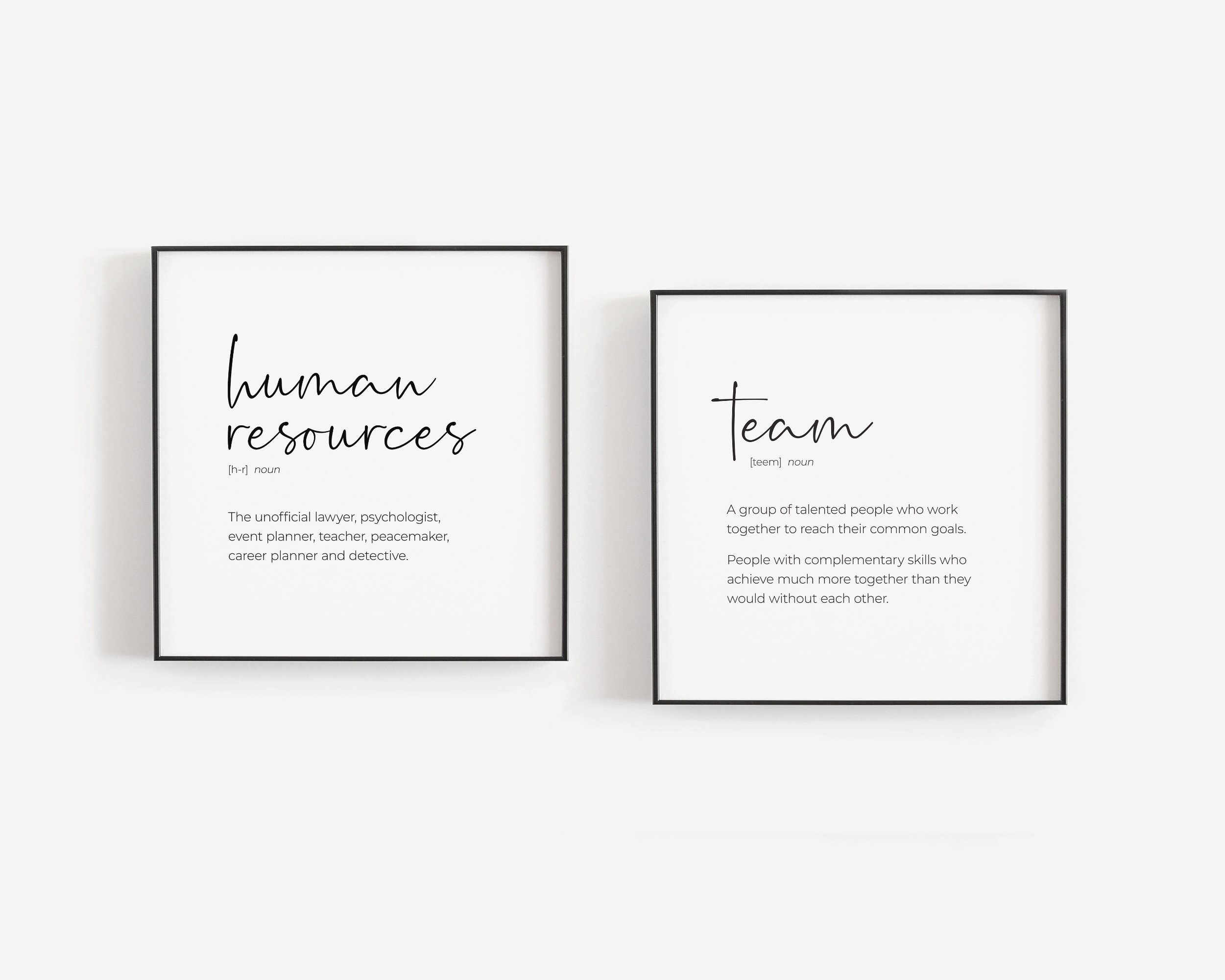 HR Office Decor, Set of 6 PRINTABLES, Human Resources Humor, Funny HR ...