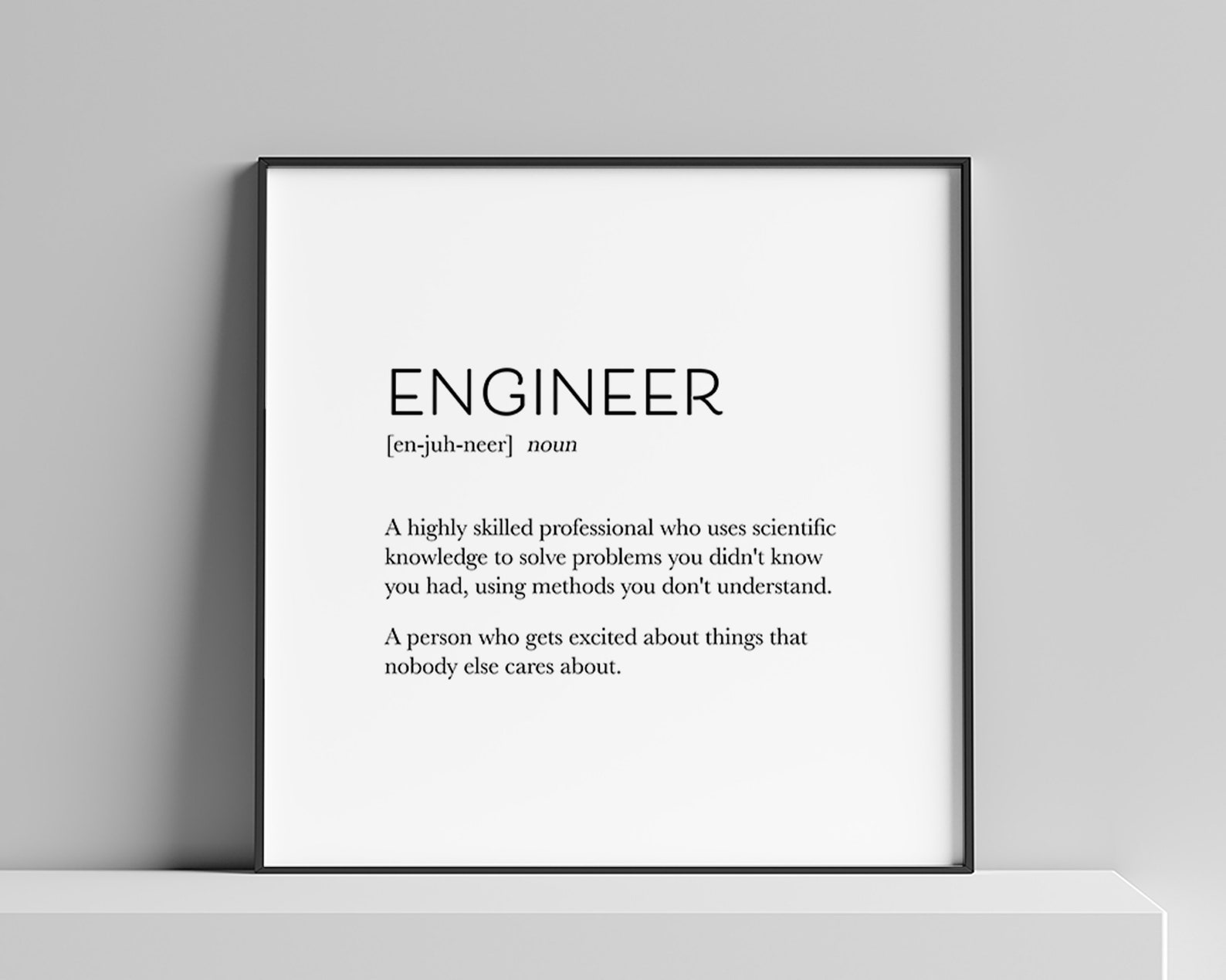 Engineer Gift Engineer Definition Print Engineering Poster - Etsy