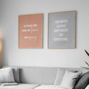 Inspirational Classroom Decor Set of 6 Pastel Boho Prints, Colourful ...