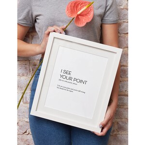 Funny Cubicle Decor, I See Your Point Print, Printable Office Signs ...