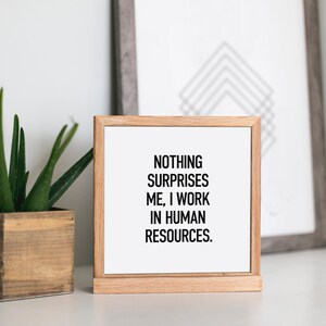 HR Office Decor, Set of 6 PRINTABLES, Human Resources Humor, Funny HR ...