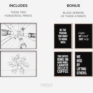Motivational Office Decor for Team, Mega Bundle of 50 Prints, Modern ...