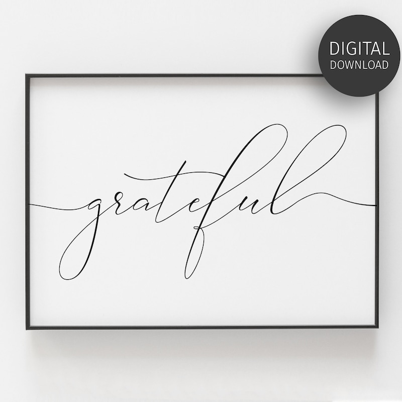 Gratitude Poster - Etsy