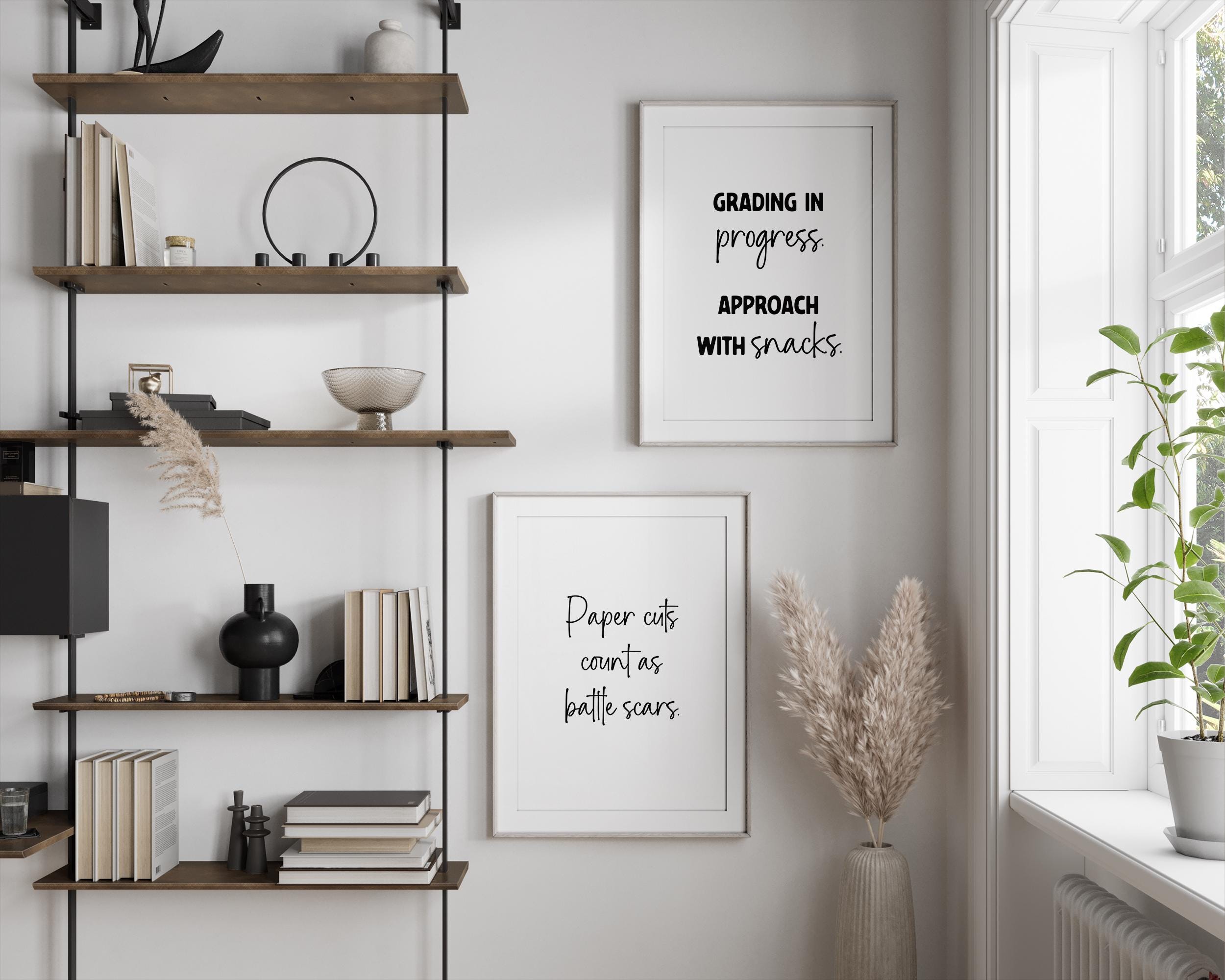 Teacher Lounge Set of 6 Funny Prints, Printable Wall Art for Teacher ...