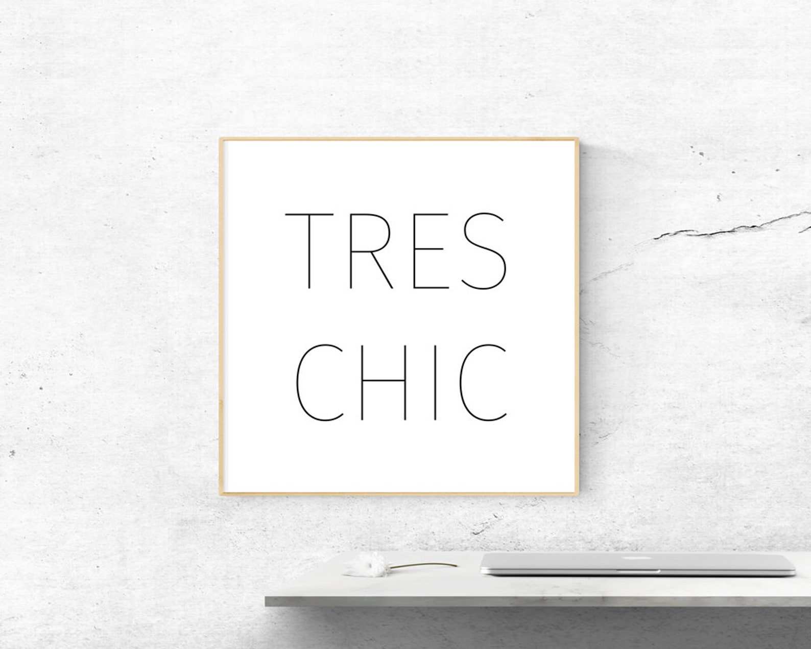 Tres Chic Print Fashion Wall Art Downloadable Prints French - Etsy