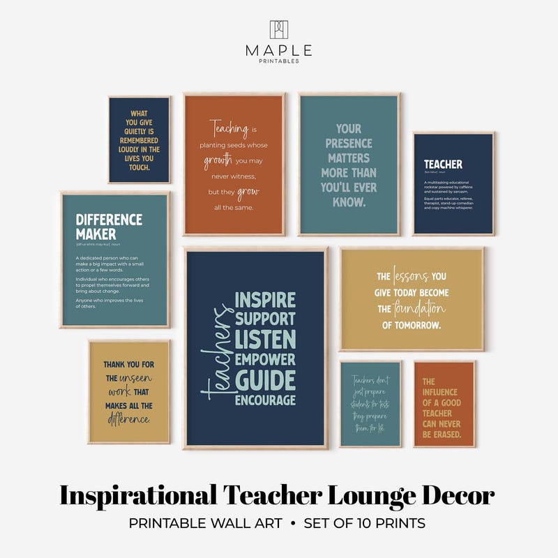 Teacher Poster - Etsy