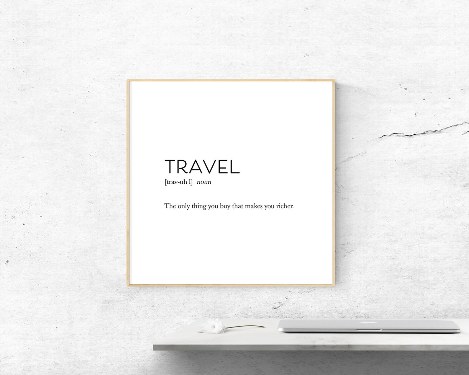 Travel Definition, Definition Print, Downloadable Print, Minimalist ...