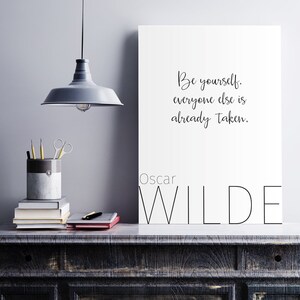 Oscar Wilde Quote, Downloadable Prints, Classroom Decor, Inspirational ...