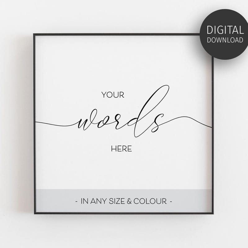 Script Wall Art - Etsy