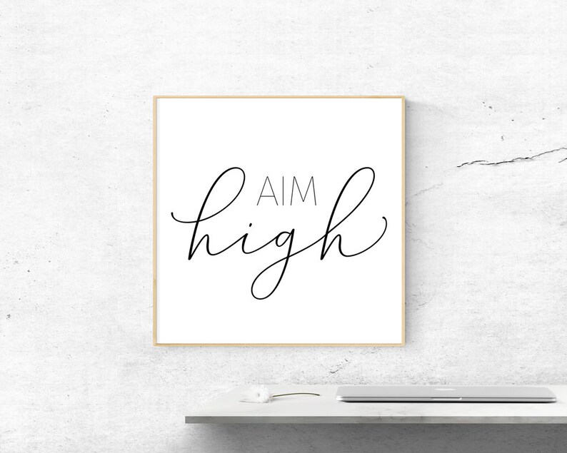 Aim High Printable Graduation Gift Classroom Decor - Etsy