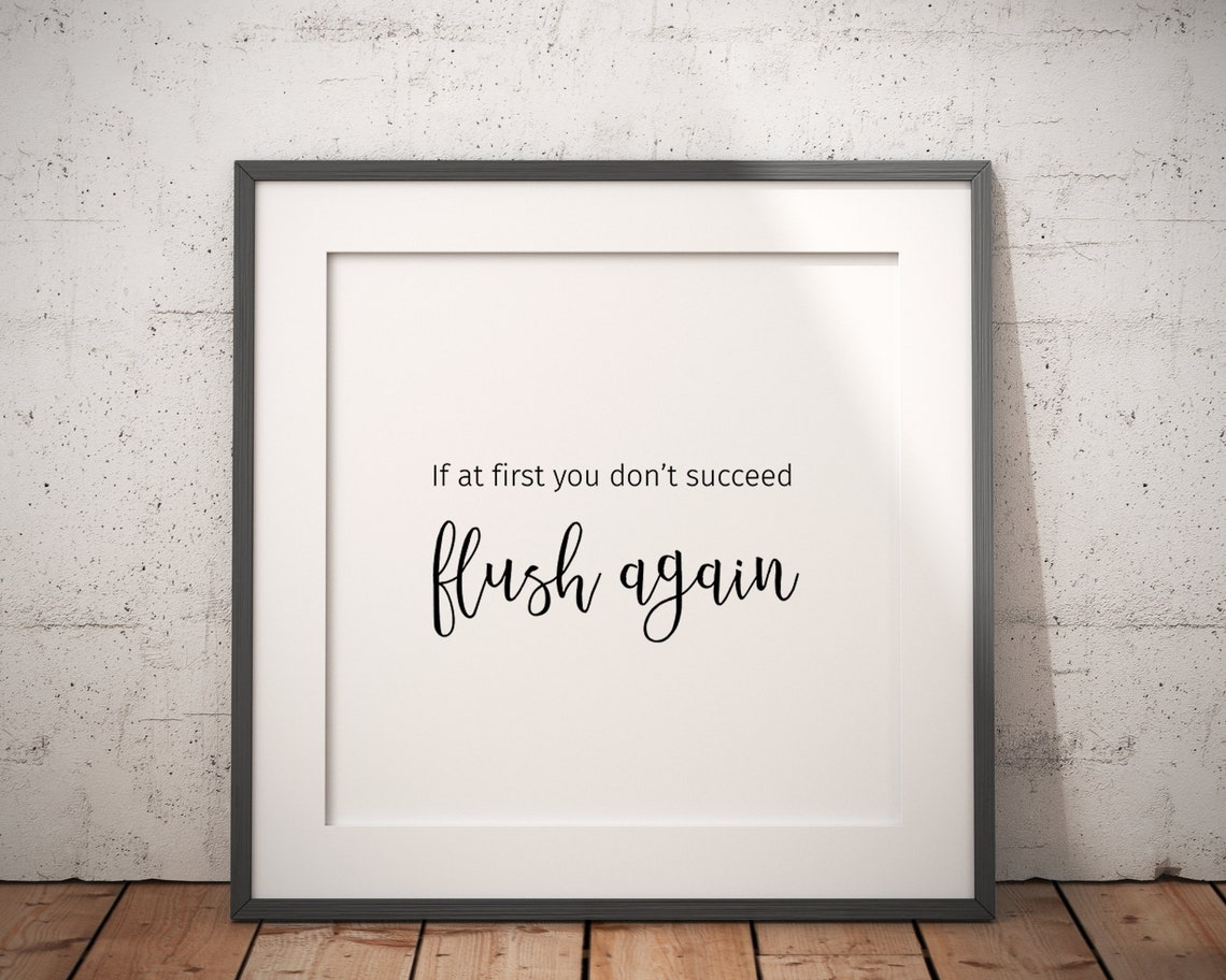 Bathroom Wall Art Funny Washroom Sign Downloadable Print - Etsy