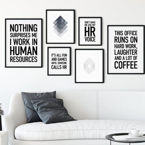 HR Office Decor, HR Poster, HR Wall Art, Hr Director Gifts, Human ...