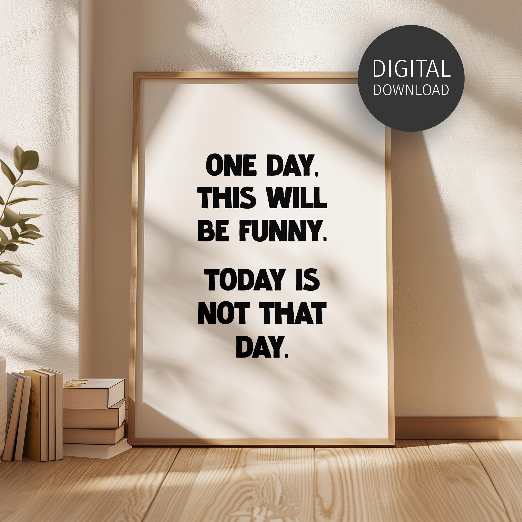 Dry Humour Classroom Poster, Printable Wall Art for High School Decor ...