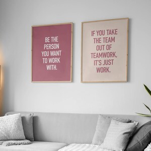 Team Office Decor, Set of 10 PRINTABLES, Motivational Wall Art ...