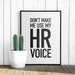HR Office Decor, Set of 6 PRINTABLES, Human Resources Wall Art, Zoom ...