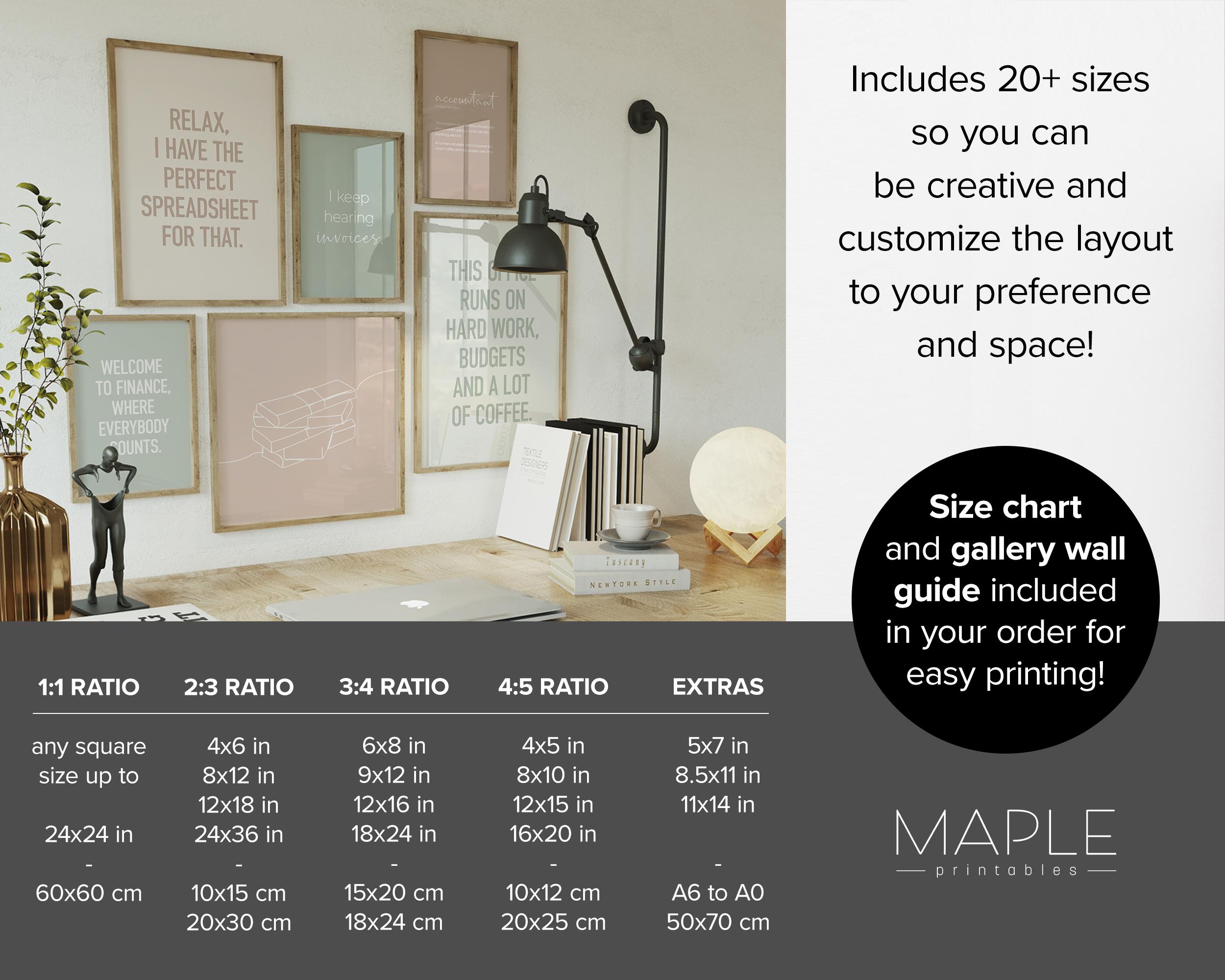 Accounting Prints, Office Decor for Accountant, Finance Gallery Posters ...