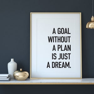 Motivational Poster, Work Inspiration Print, Growth Mindset Quote, Home ...