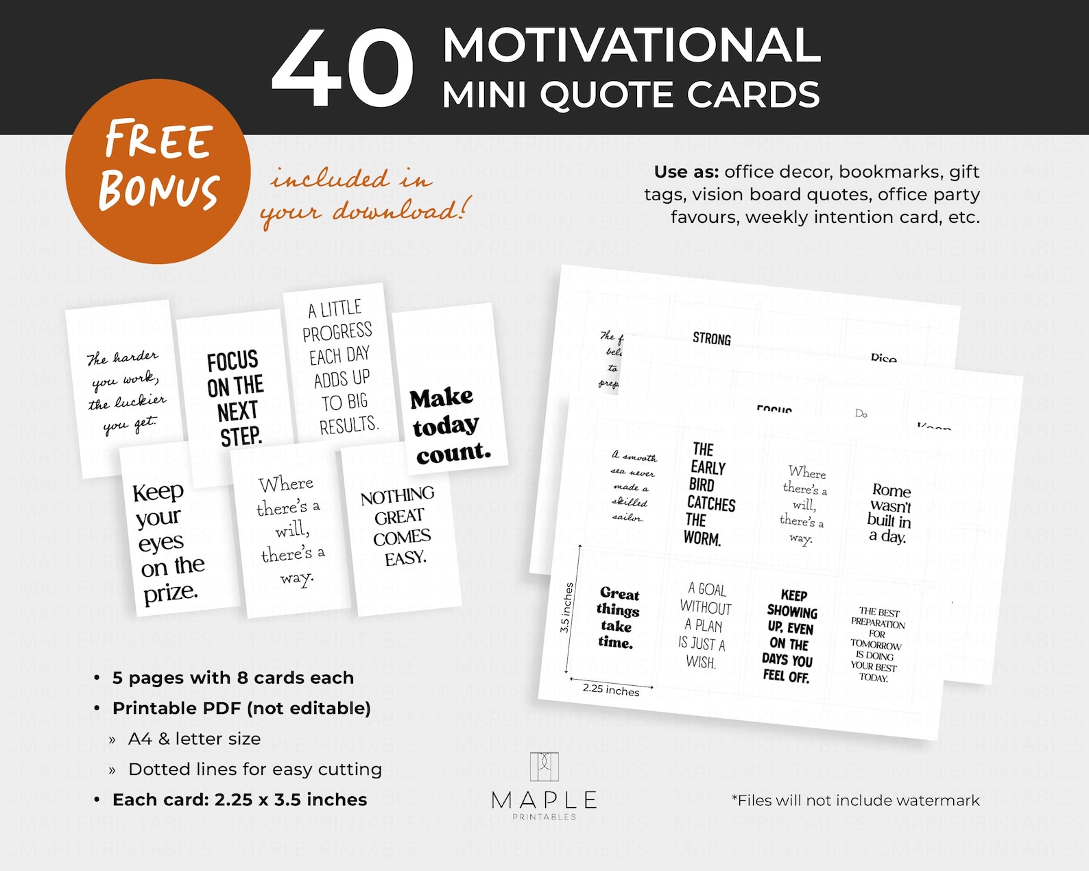Teamwork Wall Art, Motivational Prints for Office Decor, Bundle of 50 ...