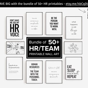 Human Resources Definition Print, HR Office Decor, Coworker Gift, Funny ...