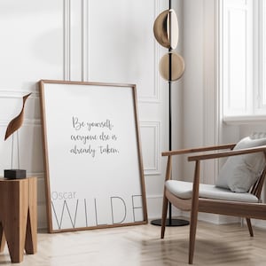 Oscar Wilde Quote, Downloadable Prints, Classroom Decor, Inspirational ...