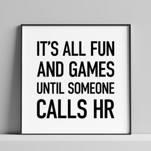 HR Office Decor, HR Poster, HR Wall Art, Hr Director Gifts, Human ...