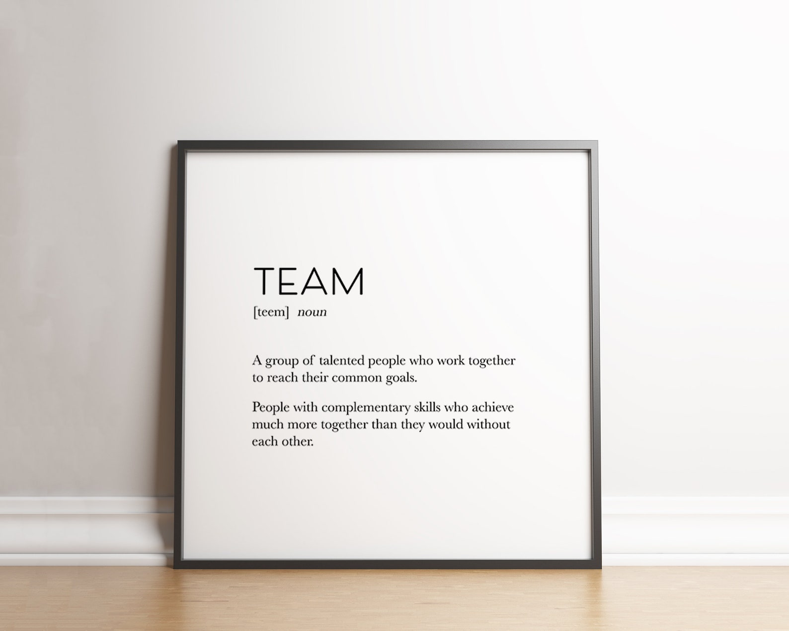 Team Definition Poster Teamwork Printable Teamwork Wall Art - Etsy