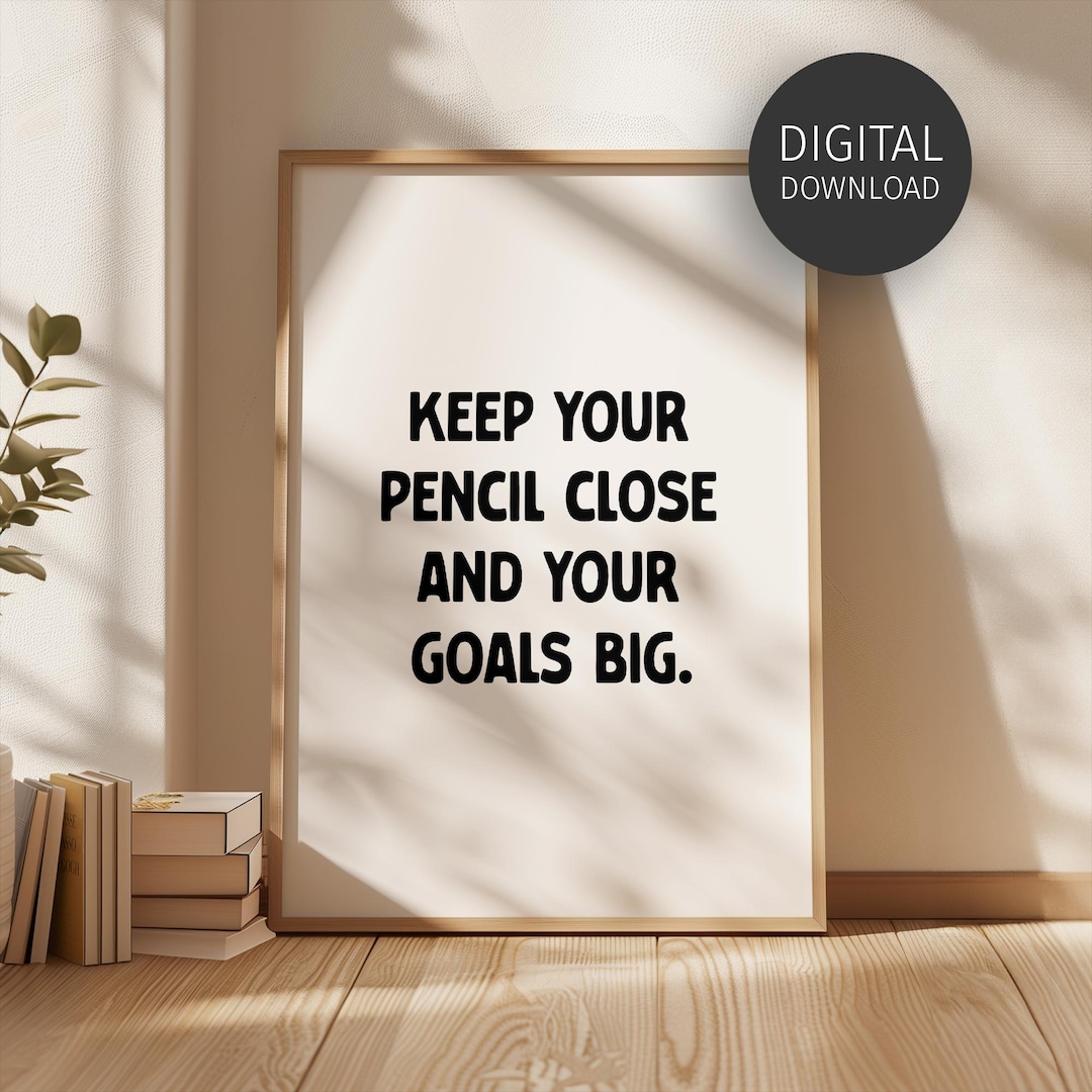 Funny Classroom Poster, Printable Wall Art for Motivational High School ...