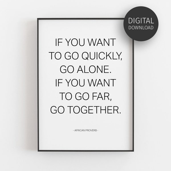African Proverb - Etsy