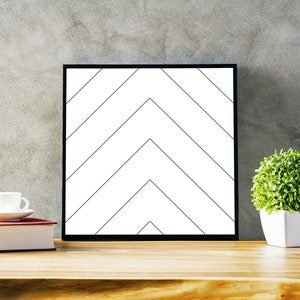 Lines Art Print, Geometric Wall Art, Downloadable Print, Abstract Art ...