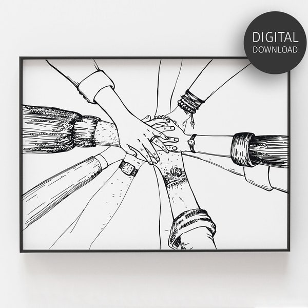Teamwork Wall Art - Etsy