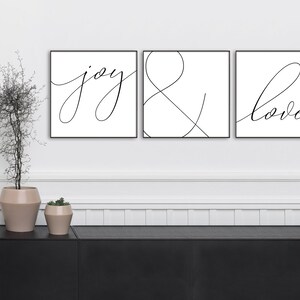 Joy Print, Downloadable Prints, Holiday Decor, Printable Wall Art, Home ...