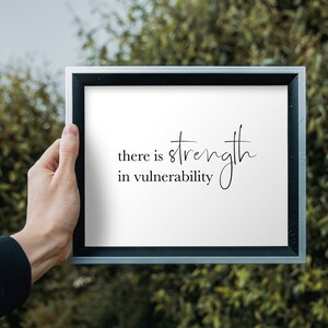 Inspirational Poster, Vulnerability Quote, Downloadable Prints ...