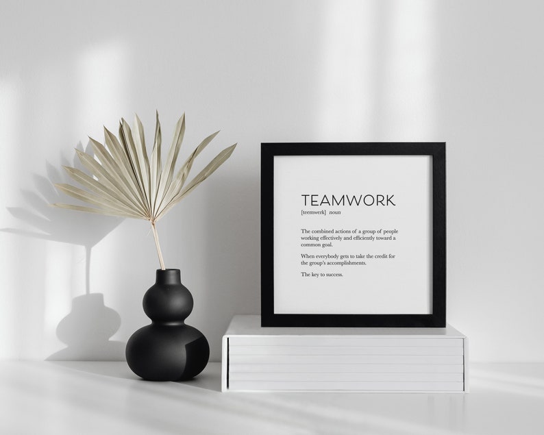 Teamwork Definition Poster Teamwork Quote Printable Team - Etsy