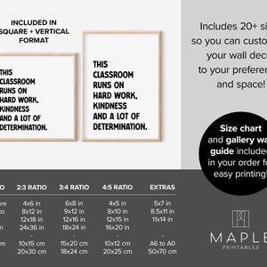 Motivational Classroom Poster, Printable Wall Art for High School Decor ...