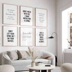 Chiropractic Posters, Office Decor for Chiropractor, Chiro Wall Art ...