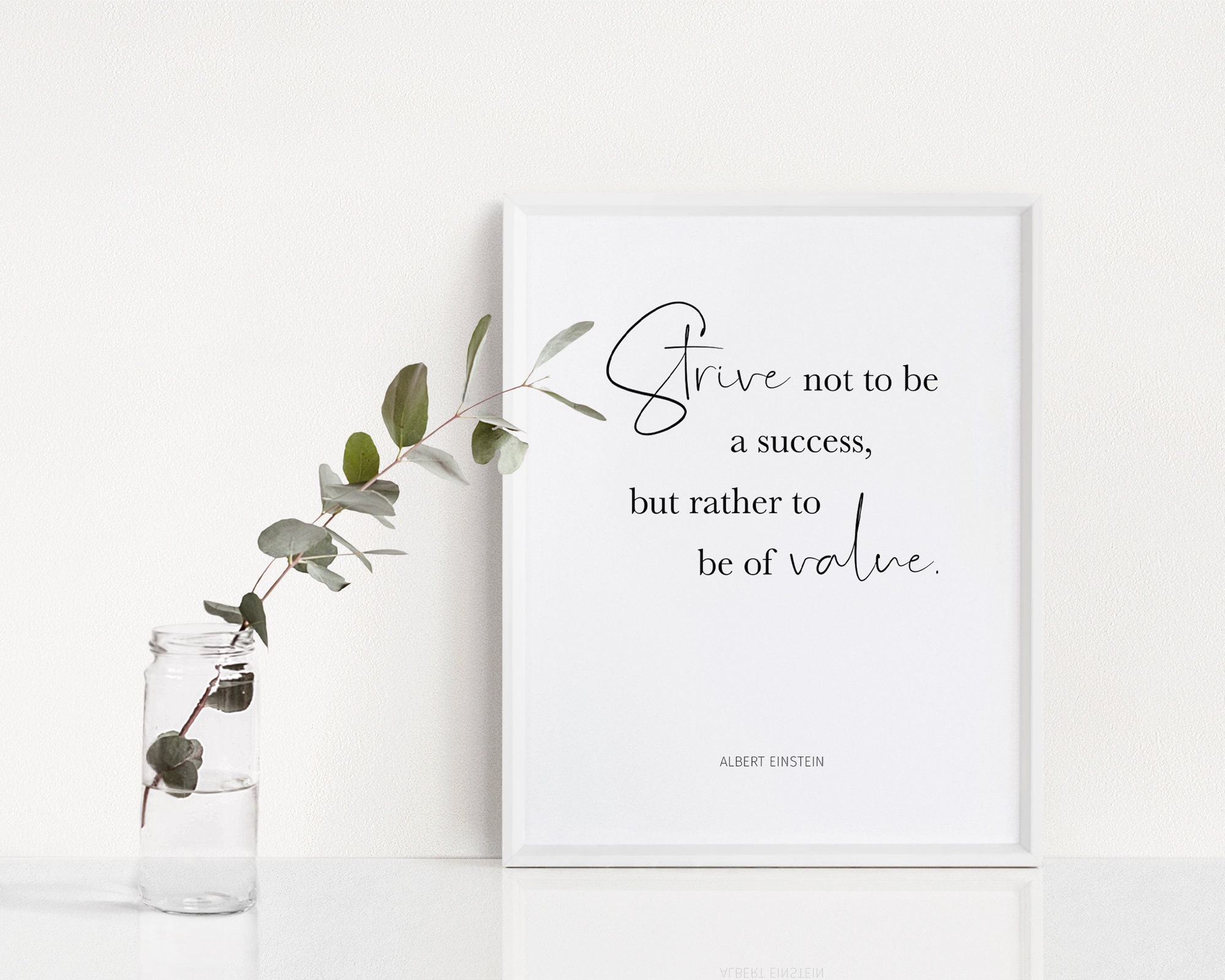 Einstein Quote Classroom Decor Downloadable Print | Etsy