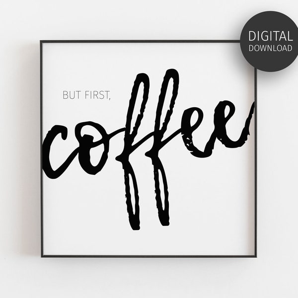 First Coffee Print - Etsy