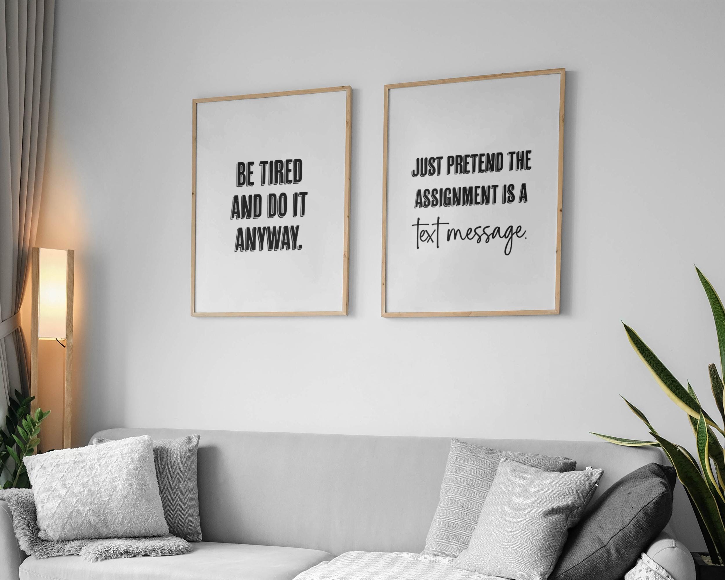 Classroom Gallery Wall of 6 Funny and Sarcastic Prints, Printable Wall ...