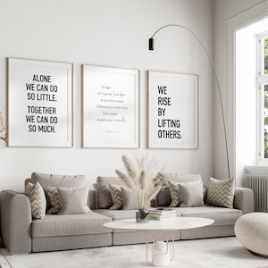 Office Wall Art, Motivational Poster, Set of Ten Prints, Teamwork Quote ...