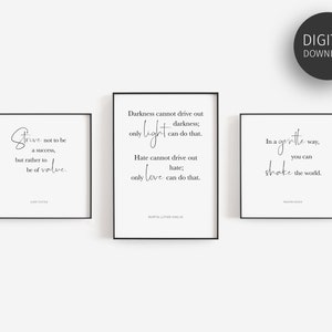 Classroom Posters, Set of 6 PRINTABLES, Inspirational Quote Wall Art ...