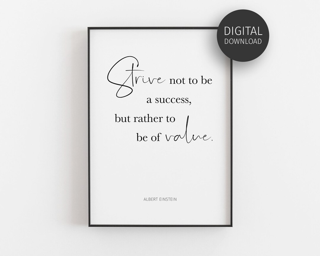 Einstein Quote, Classroom Decor, Downloadable Print, Inspirational ...